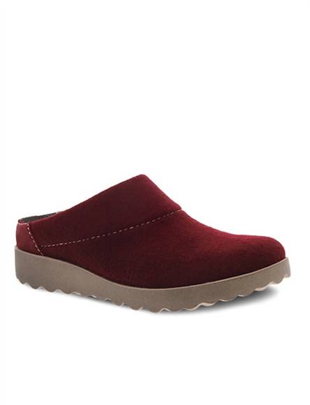 Dansko | Shoes | New Dansko Lucie Wool Blend Clog In Cranberry | Poshmark